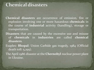 Disaster and its types | PPTX