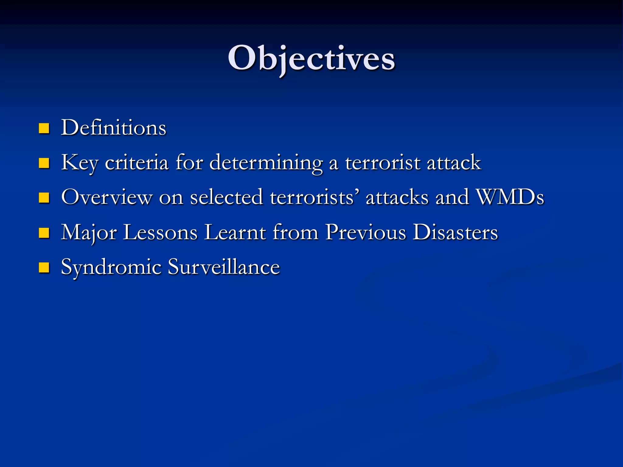 Disaster and Mass Casualty Incidents (updated 7th July 2020) | PDF