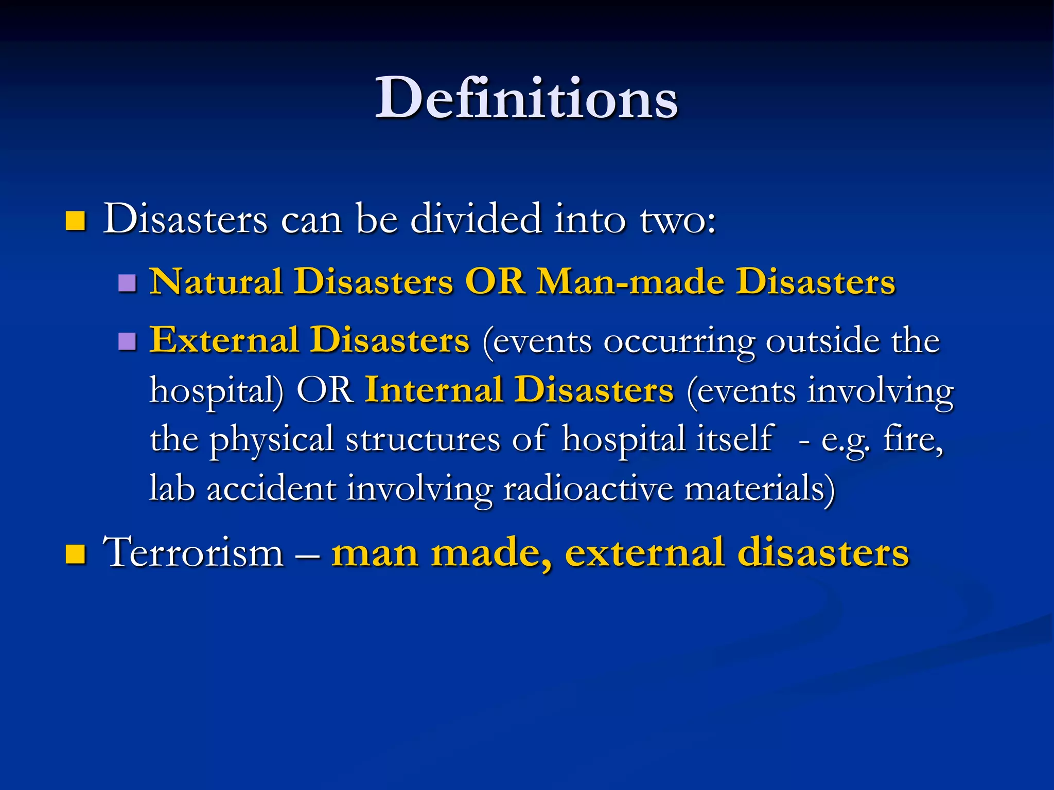 Disaster and Mass Casualty Incidents (updated 7th July 2020) | PDF