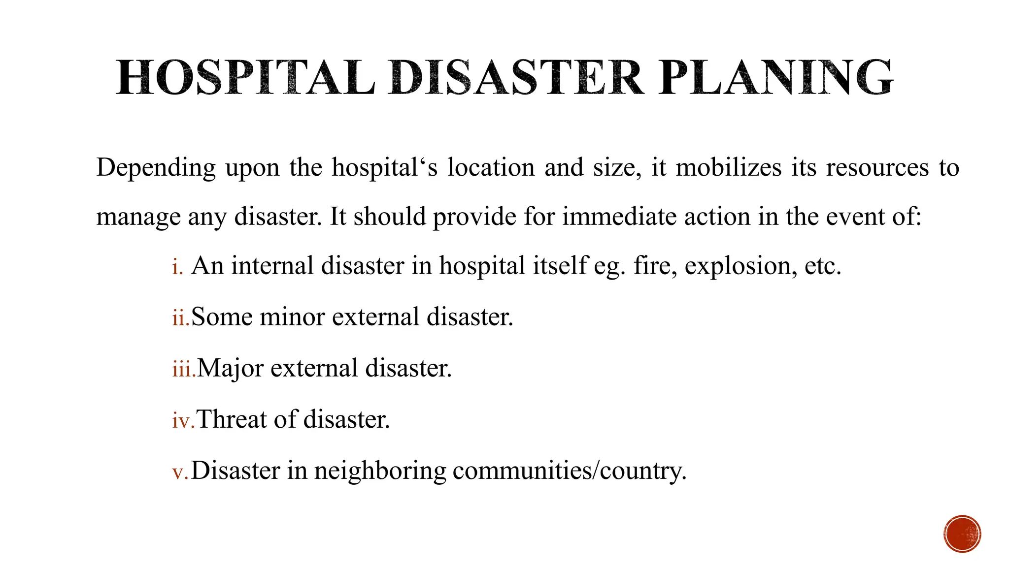 Disaster planning and implementation ppt | PPTX