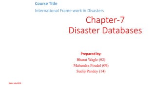 Disaster database slide | PPTX