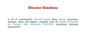 Disaster database slide | PPTX