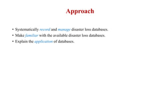 Disaster database slide | PPTX