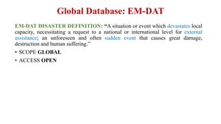 Disaster database slide | PPTX