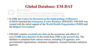 Disaster database slide | PPTX