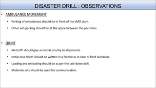DISASTER DRILL OBSERVATIONS.pptx