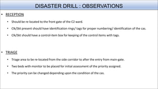 DISASTER DRILL OBSERVATIONS.pptx