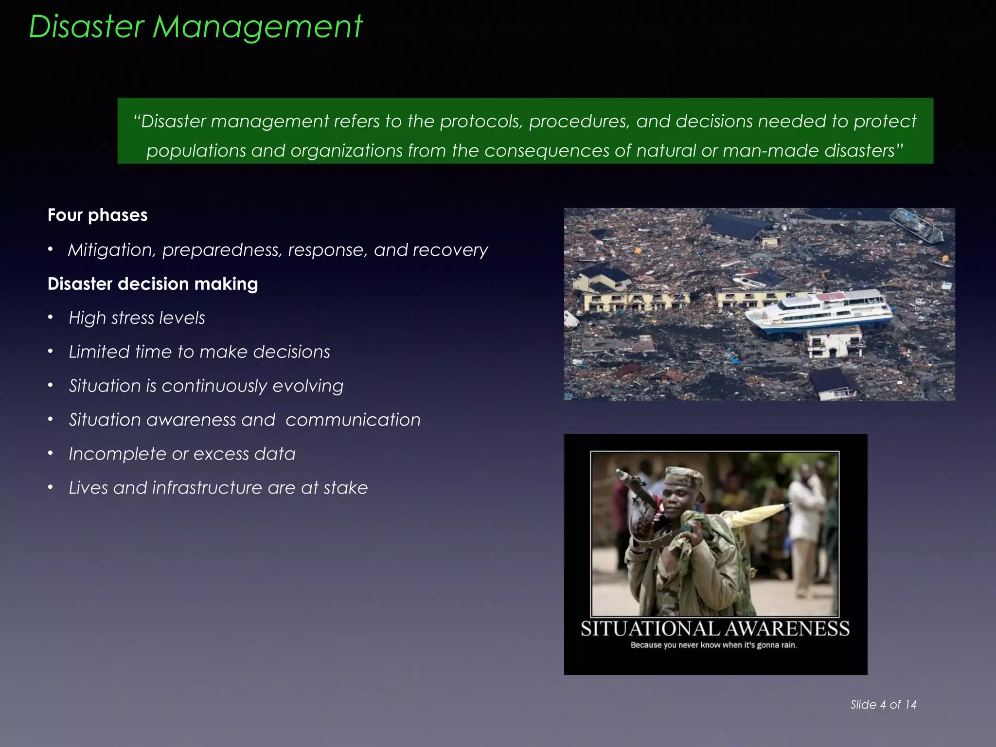 The Scope and Development of Disaster E-health | PPT