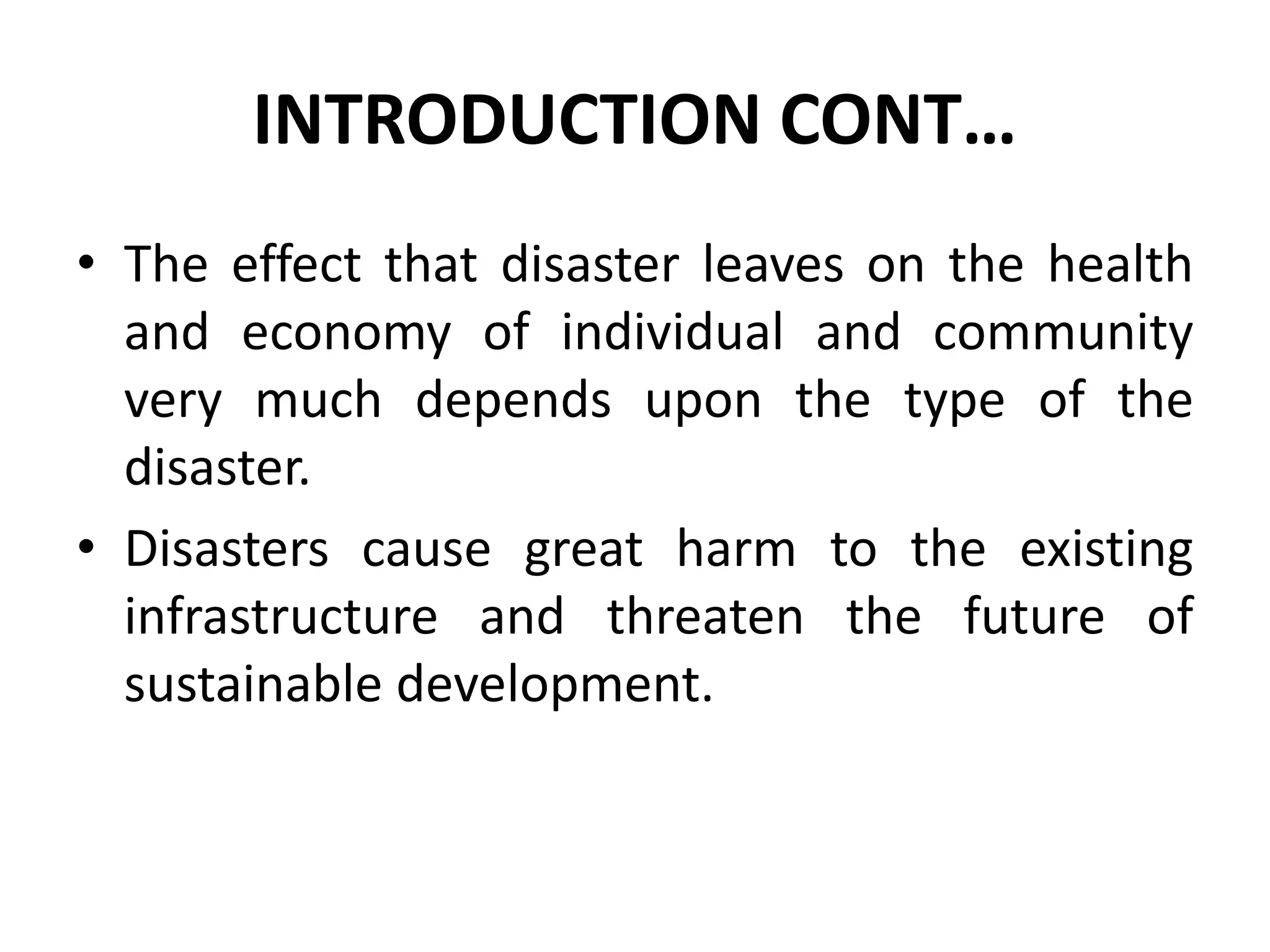 Disaster (leadership and management) ppt. | PPTX