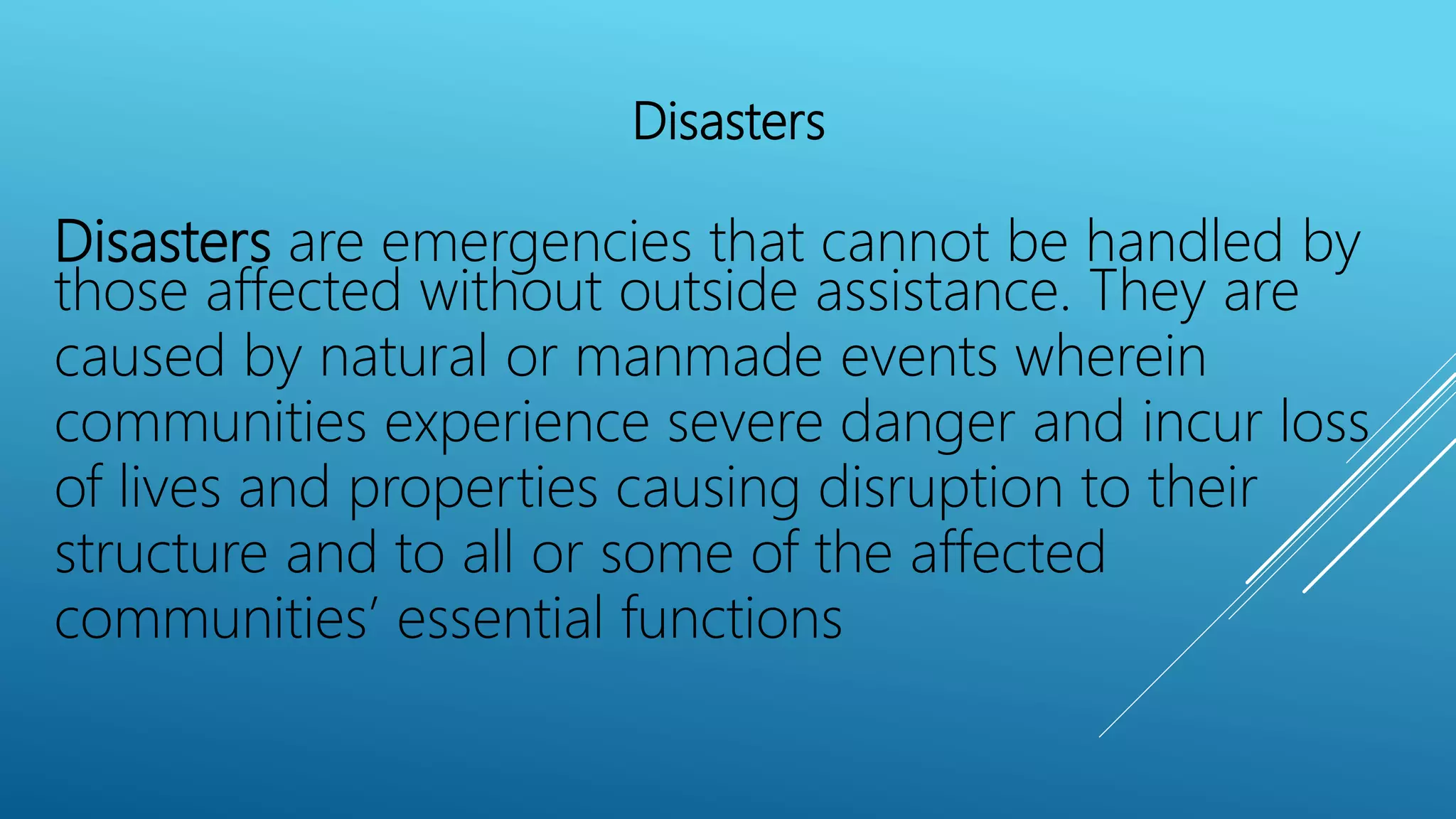 Disaster and Risk reduction Lesson 1 | PPTX