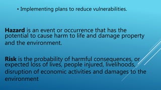 Disaster and Risk reduction Lesson 1 | PPTX