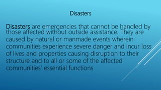 Disaster and Risk reduction Lesson 1 | PPTX