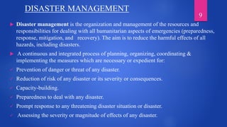 Disaster managaement | PPTX | Geography | Science