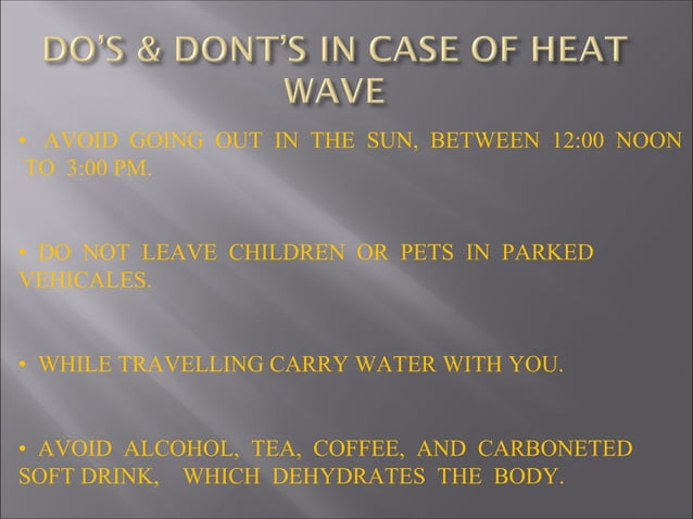 Heat Wave & Forest Fire Disaster Management PPT | PPT