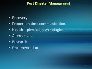 Disaster Management | PPT