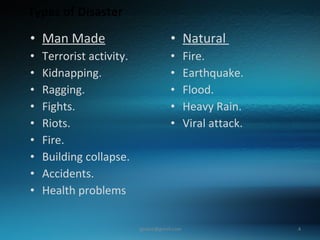 Disaster Management | PPT