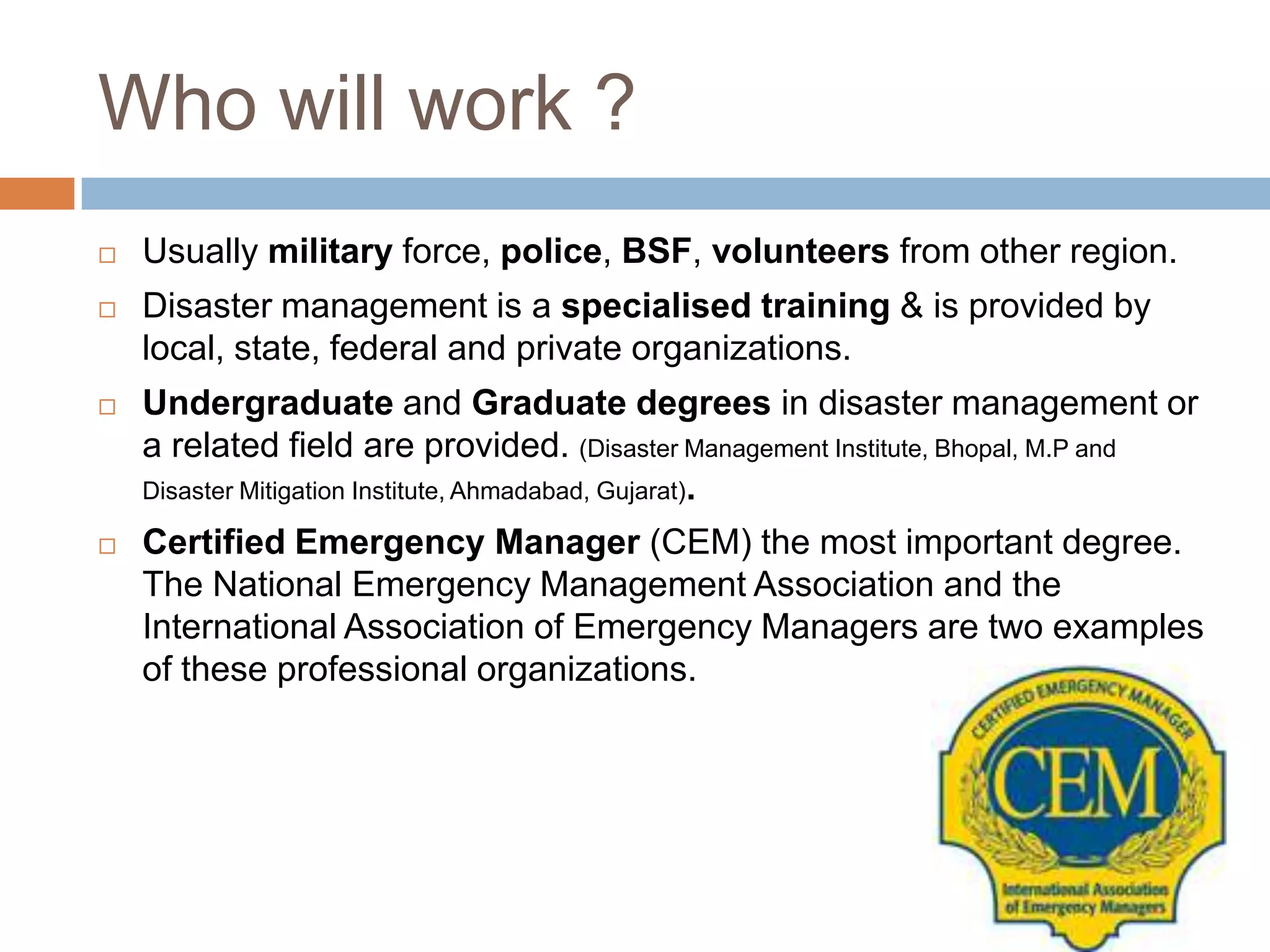 Disaster management | PPTX