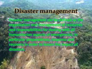 Disaster management | PPTX