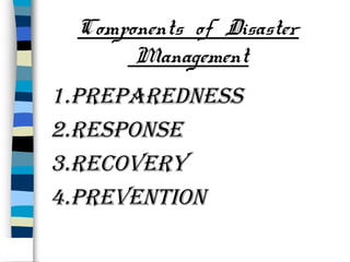 Disaster management | PPT