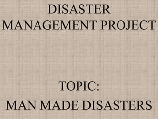 Disaster management - Social Science | PPTX