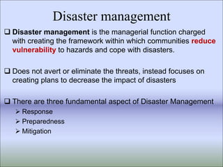 Disaster management | PPT
