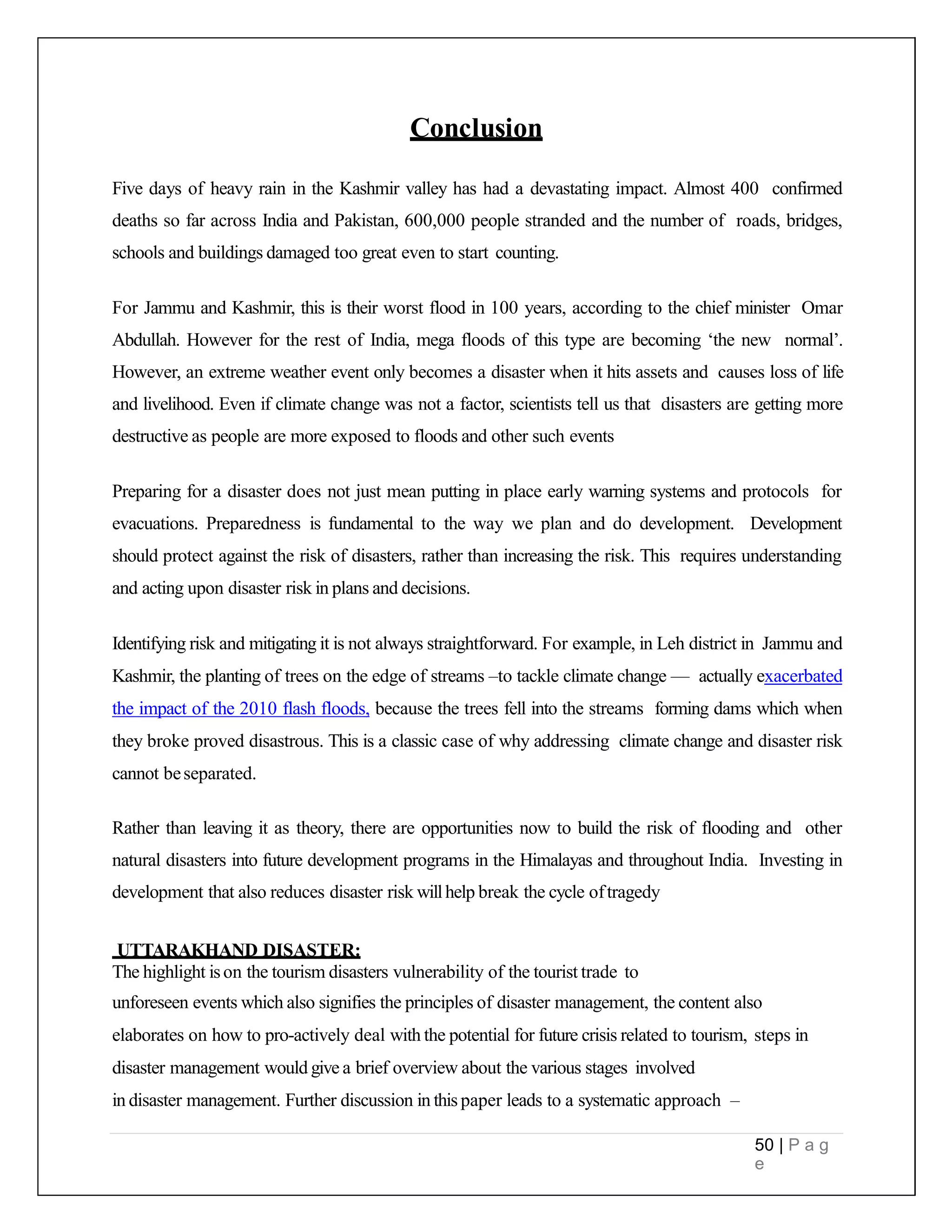 Disaster management Project For Class 9 | PPTX