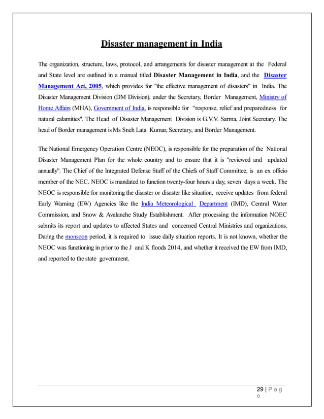 Disaster management Project For Class 9 | PPTX | Civil Engineering ...