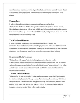 Disaster management Project For Class 9 | PPTX