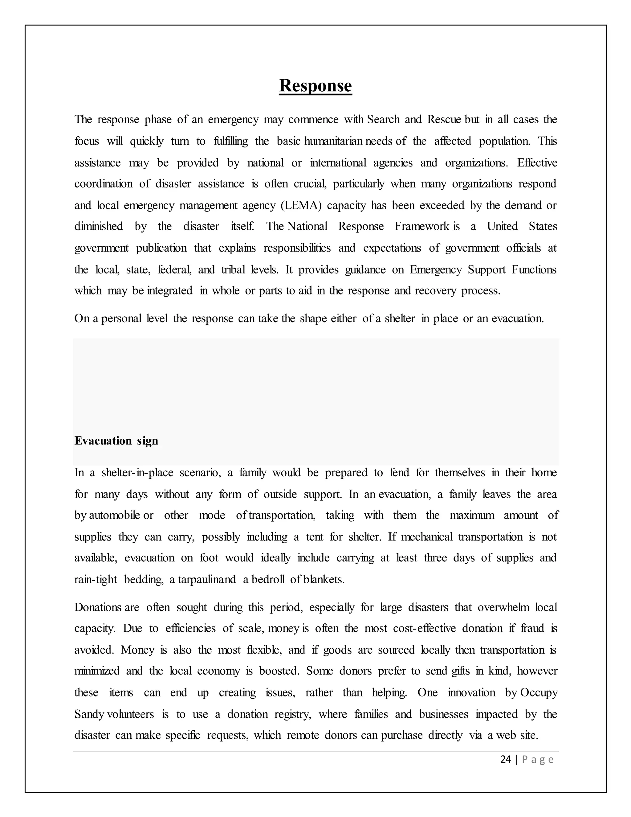 Disaster management with case study | DOCX