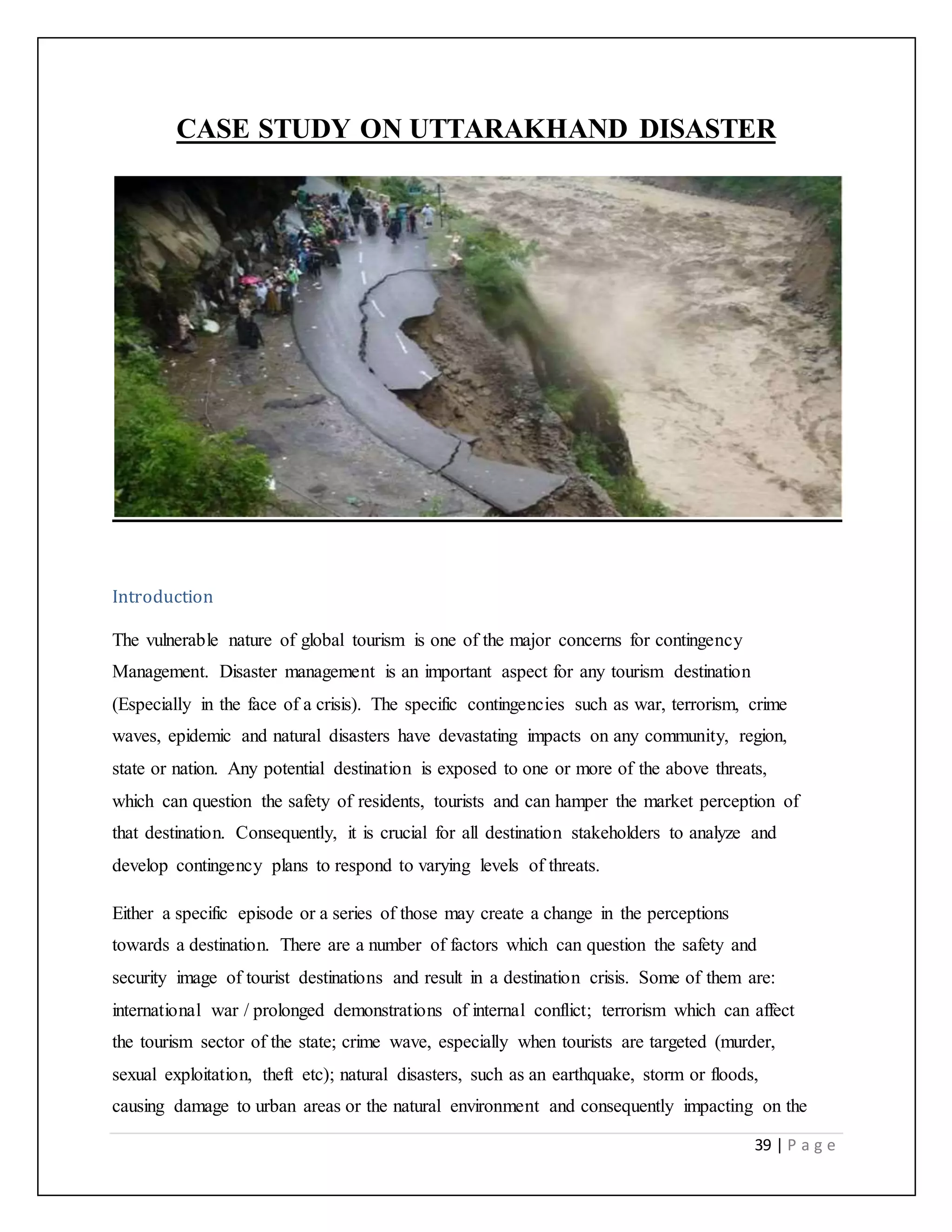 Disaster management with case study | DOCX