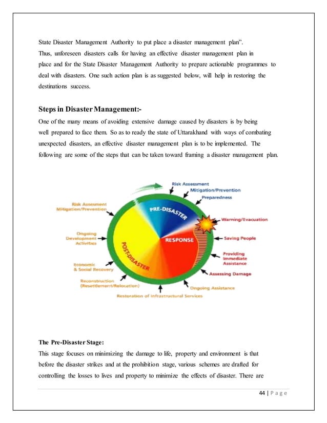Disaster management with case study | DOCX