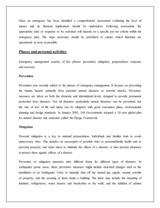 Disaster management | DOCX
