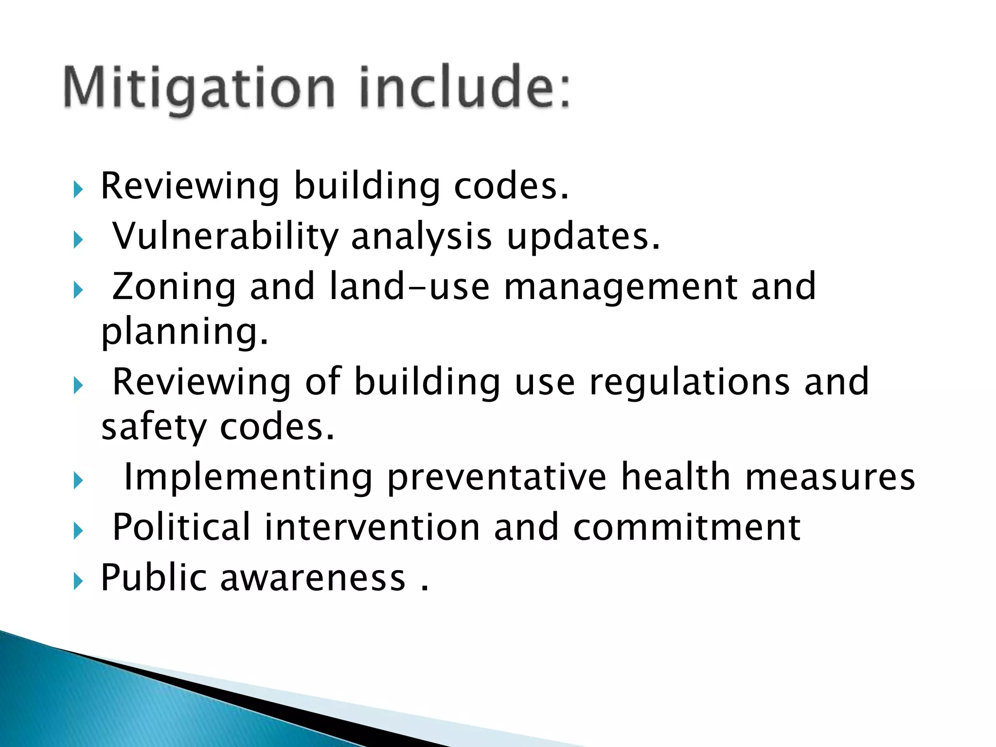 Disaster management cycle, mitigation and preparedness | PPTX