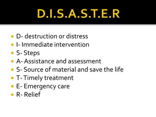Disaster management | PPTX
