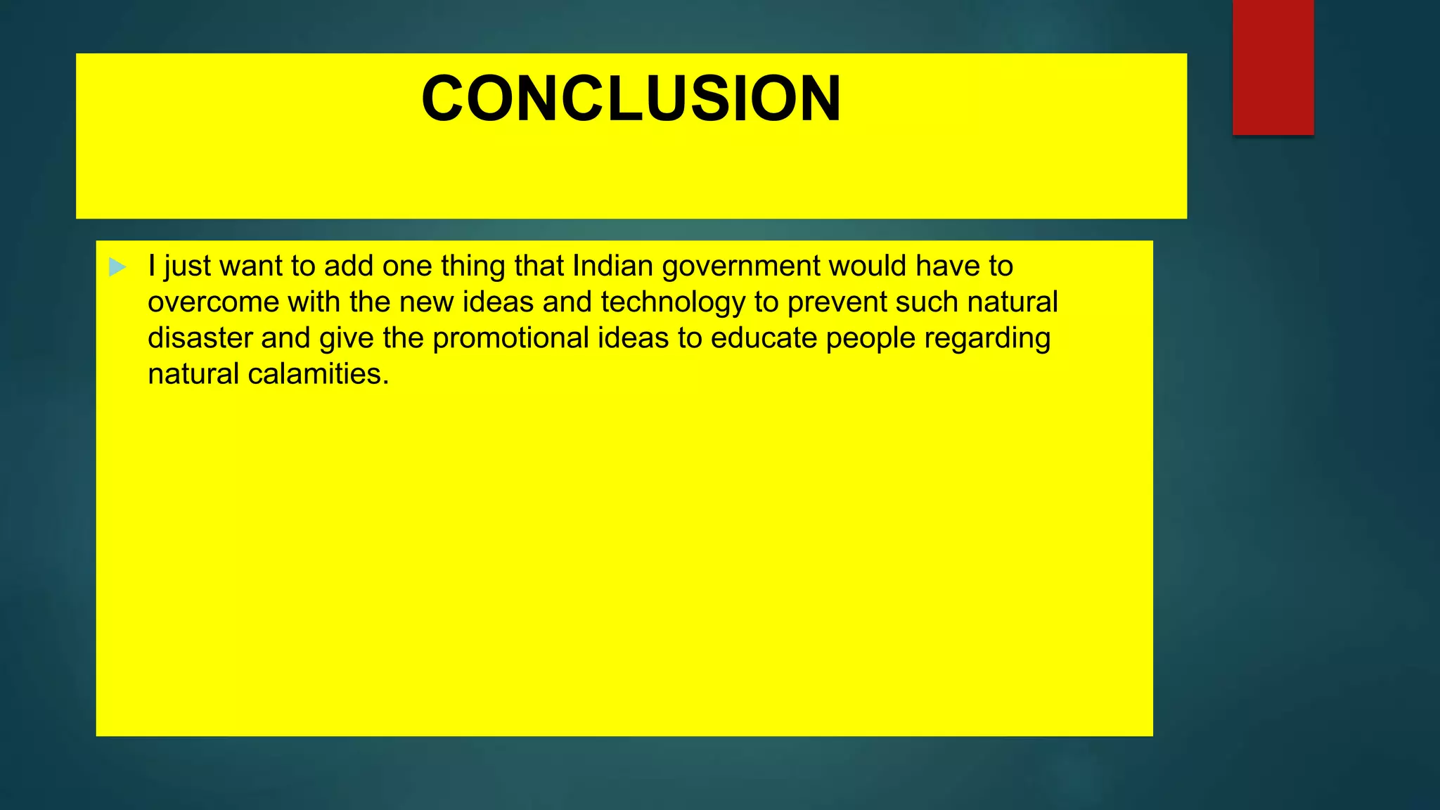 Disaster management and case study ppt | PPTX