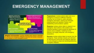 Disaster management and case study ppt | PPTX