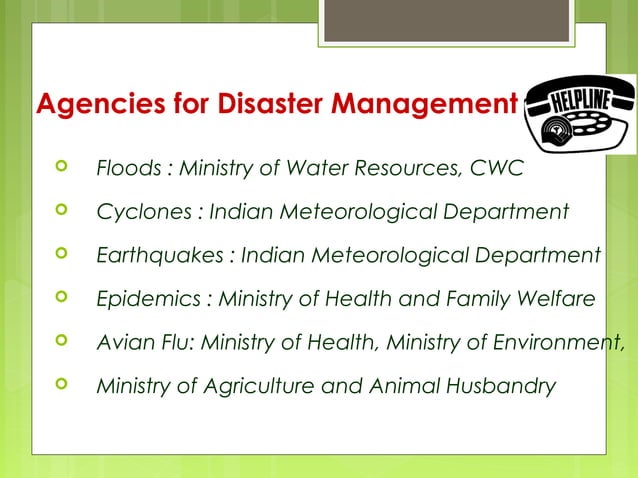 Disaster management Presentation (PPT) by Faisal | PPT