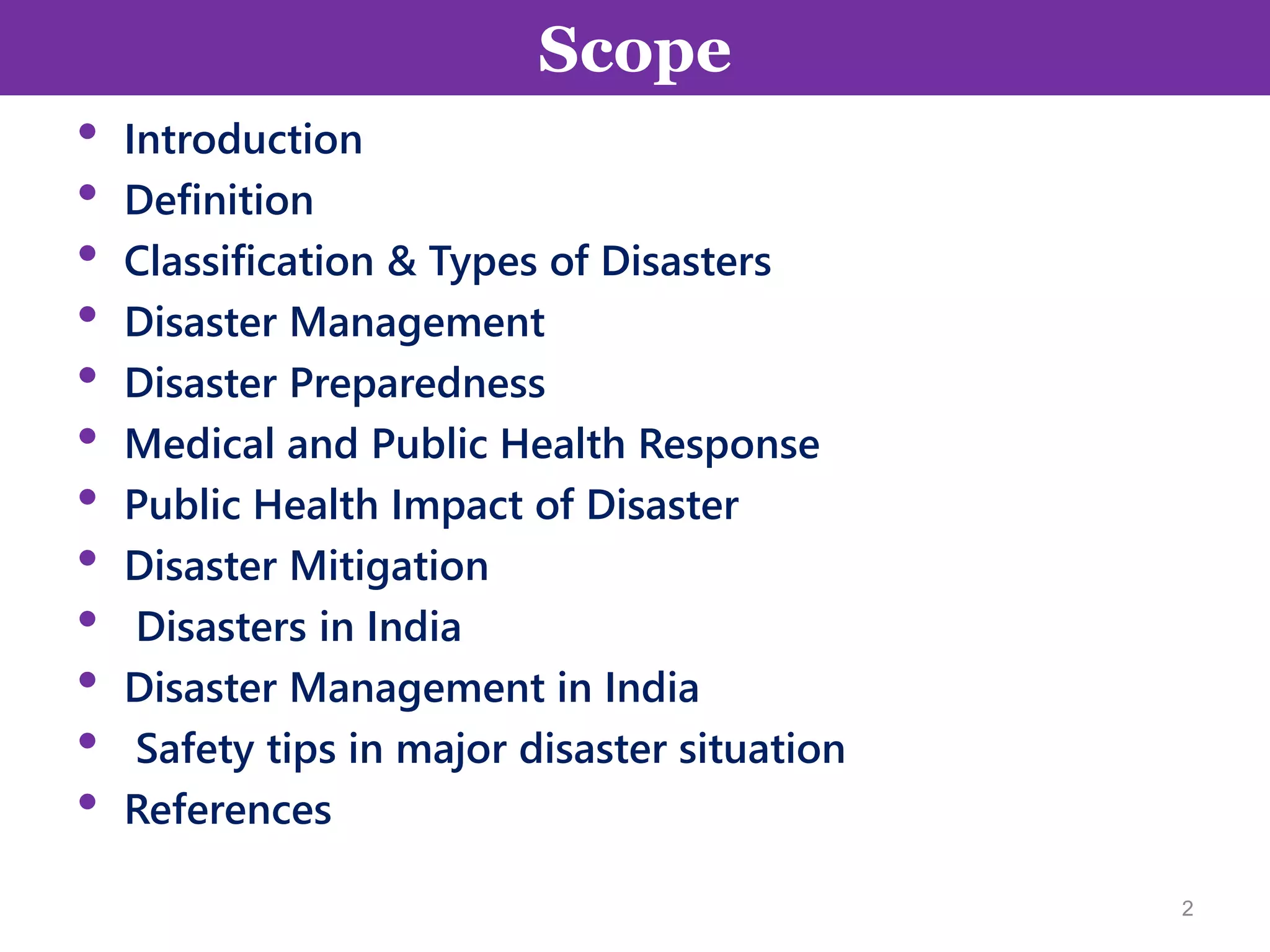 Disaster Management. | PPTX