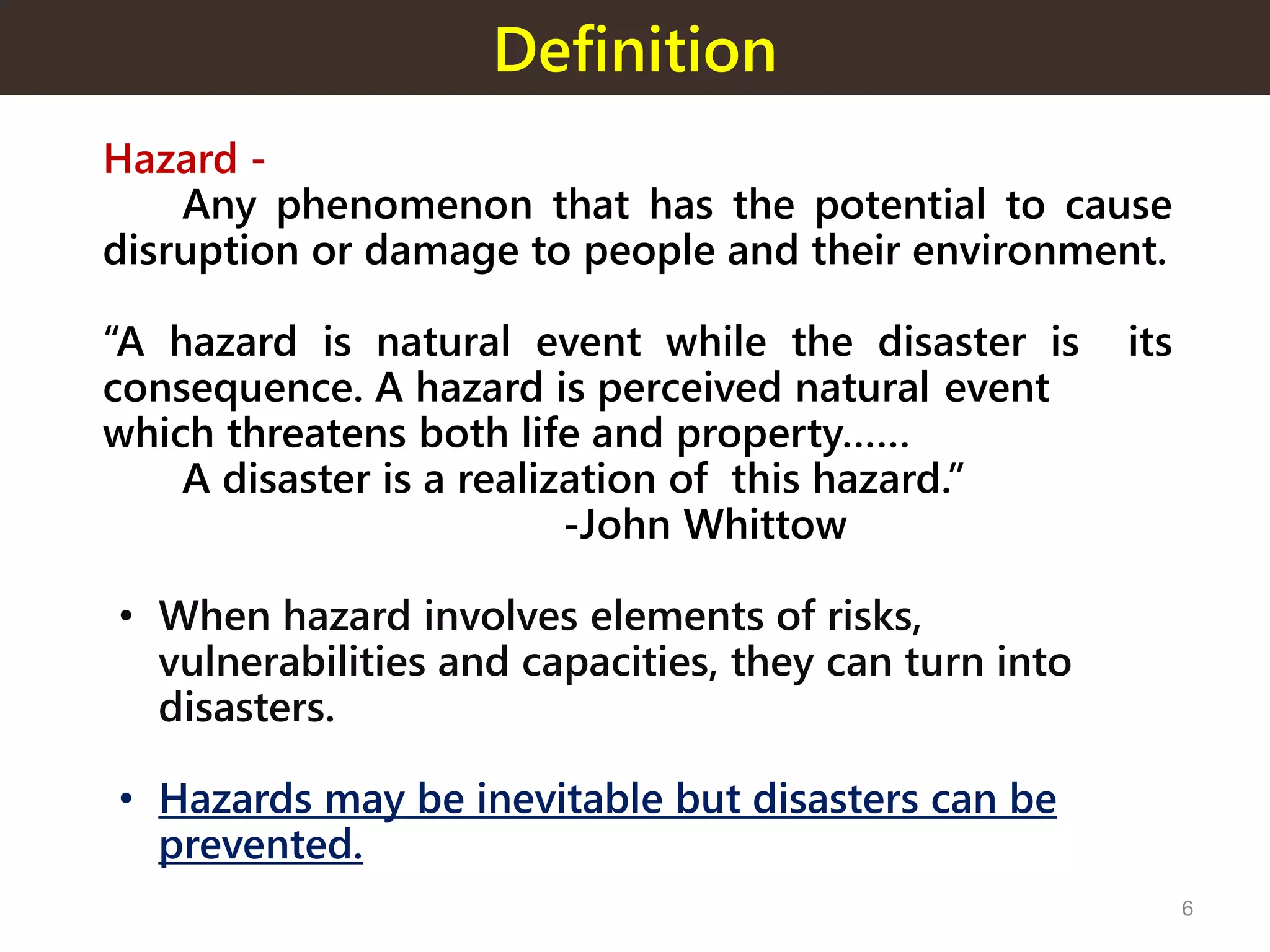 Disaster Management. | PPTX
