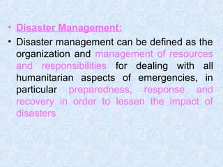 Disaster management | PPT
