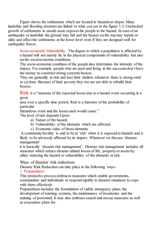 Disaster, types, classification, Disaster management | DOCX