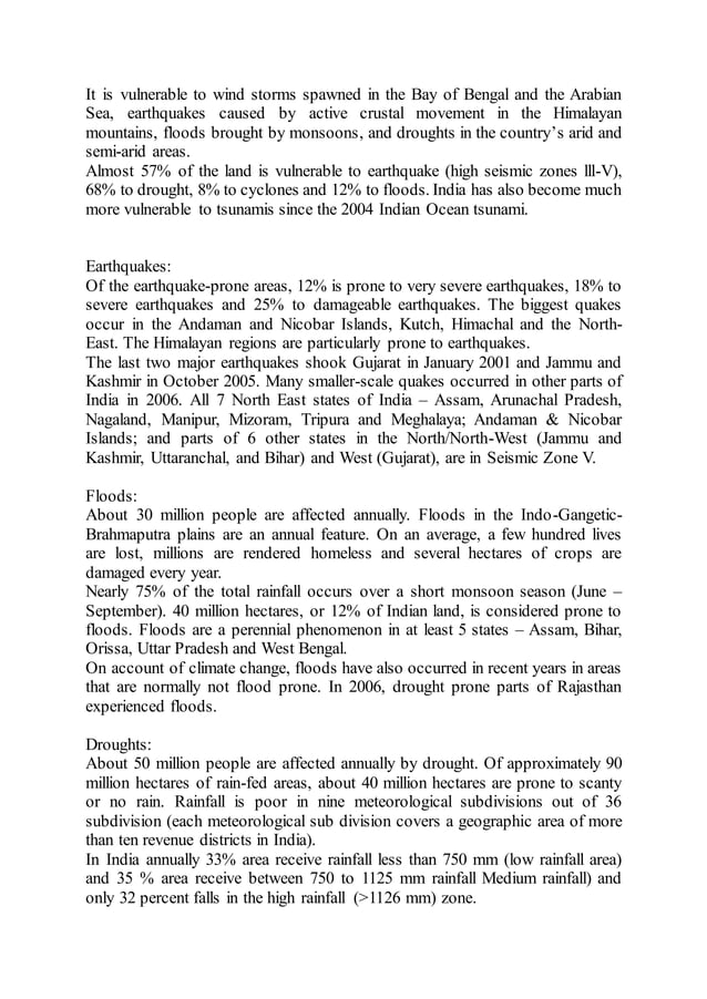 Disaster, types, classification, Disaster management | DOCX