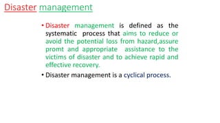 Disaster management | PPTX