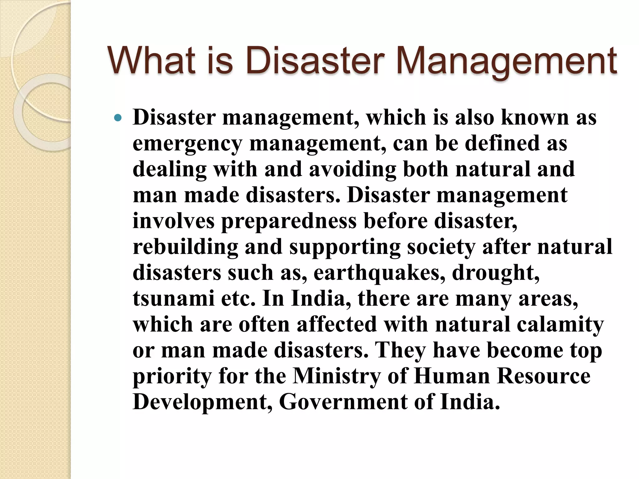 Disaster management | PPTX