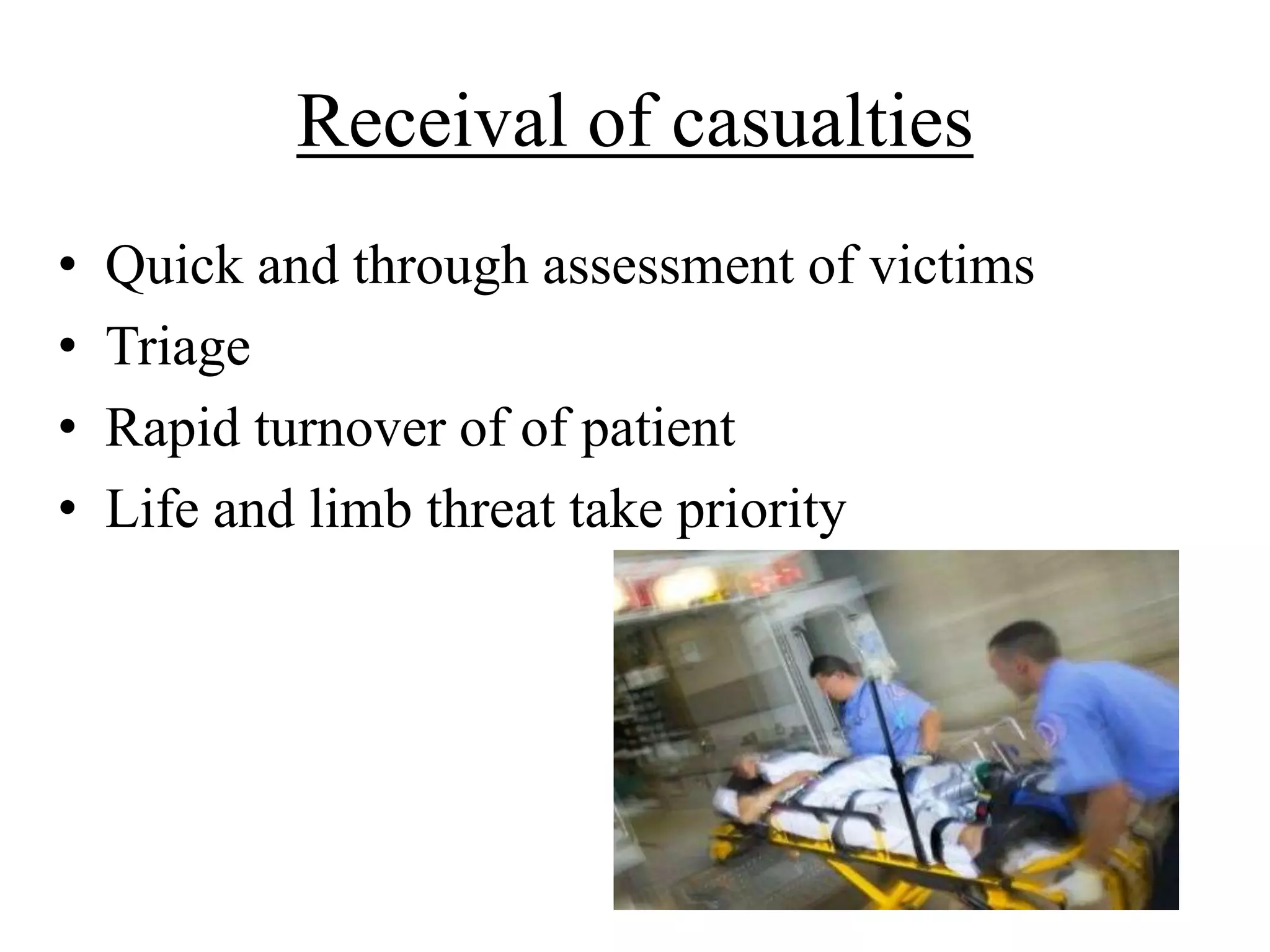 Disaster management in hospital setting | PPTX