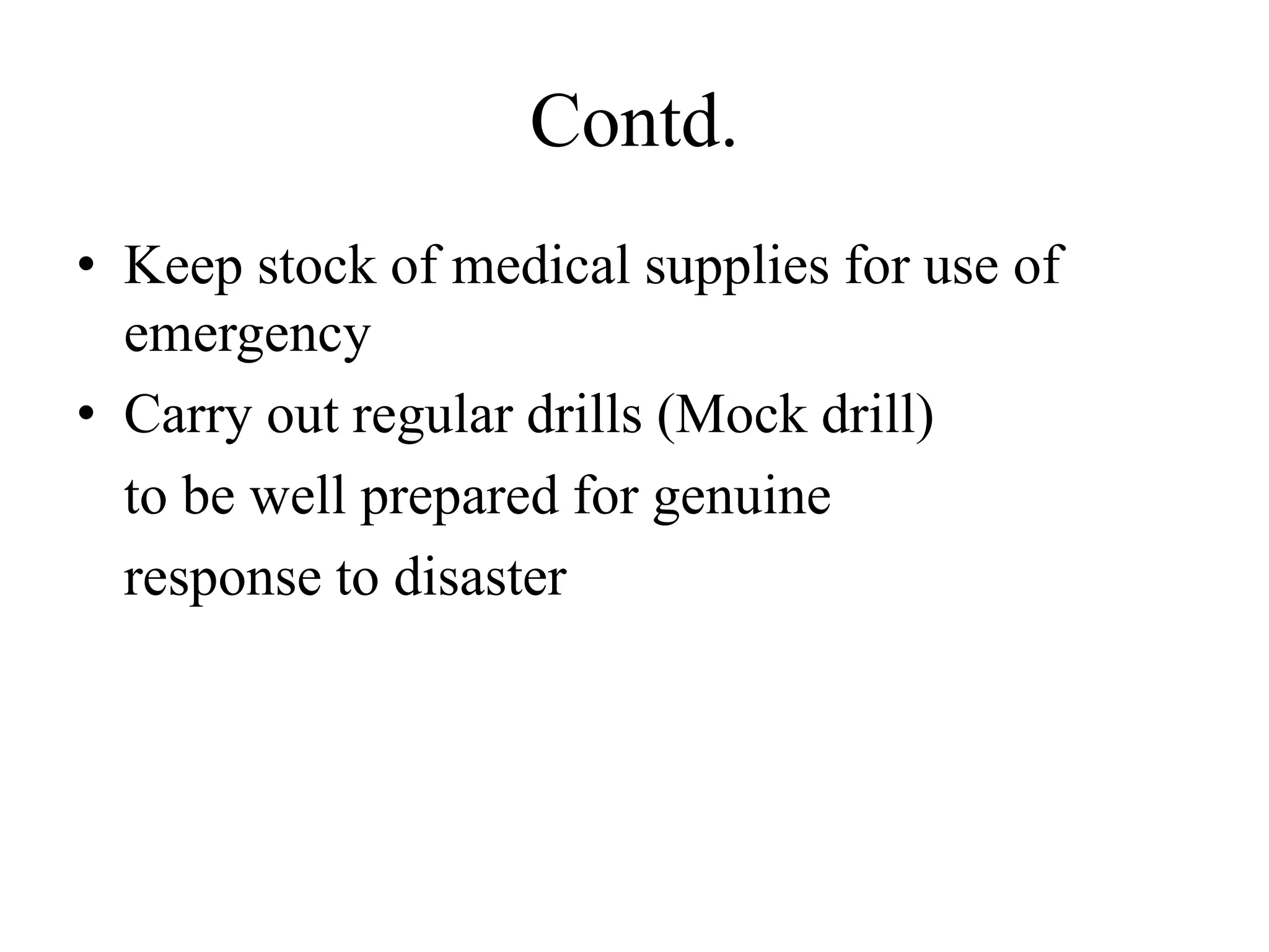Disaster management in hospital setting | PPTX