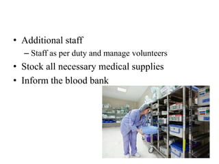Disaster management in hospital setting | PPTX