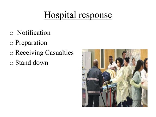 Disaster management in hospital setting | PPTX