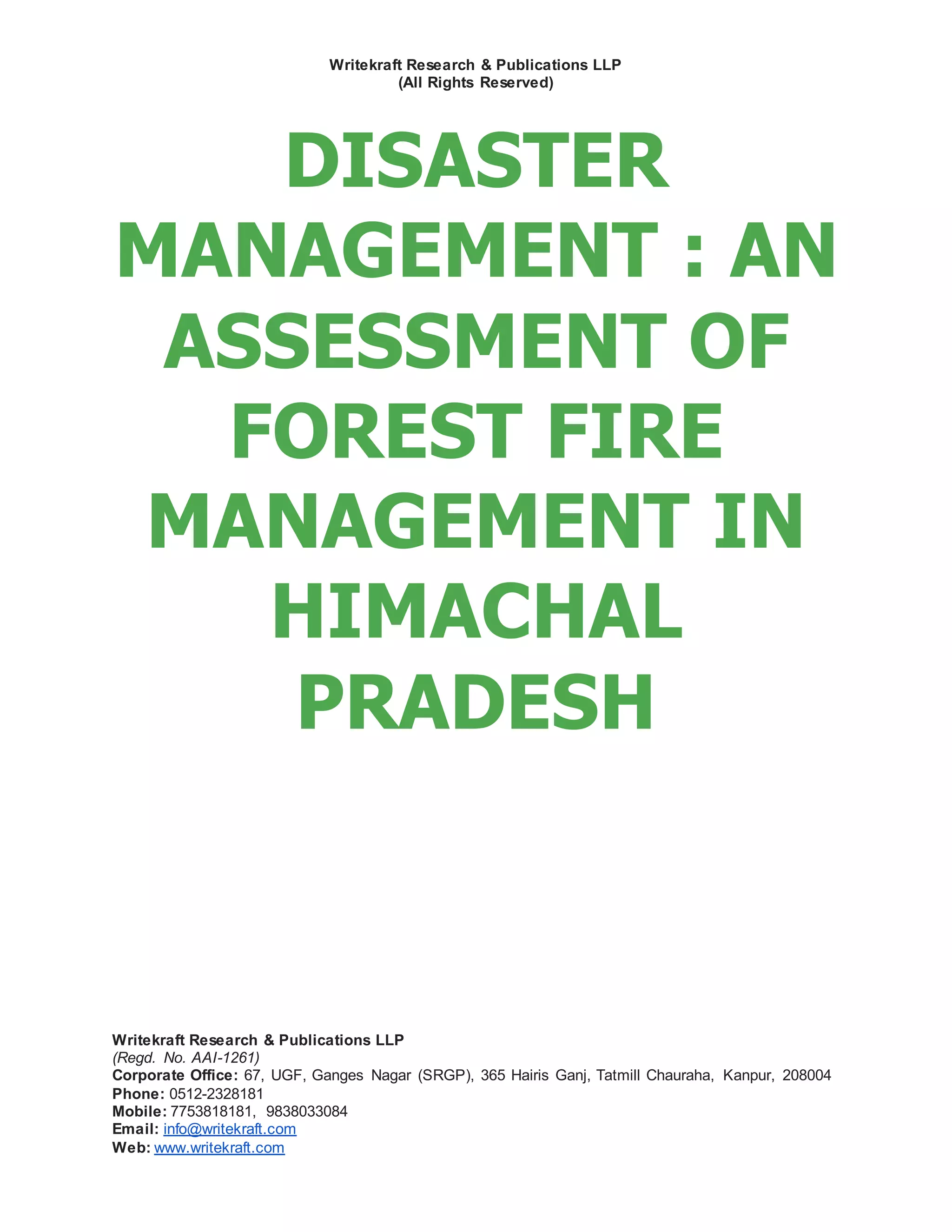 Disaster management [www.writekraft.com] | DOCX