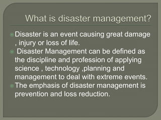 Disaster management | PPTX